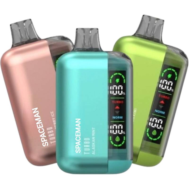 SMOK SPACEMAN Turbo 15000 Puffs, Led Screen, Type-C Recharge.