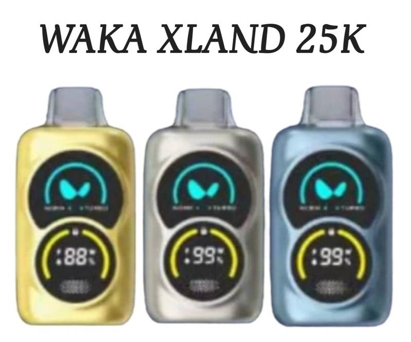 WAKA PA25000 Puffs Disposable Vape, Dual Screen,