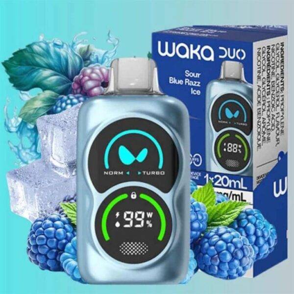 WAKA PA25000 Puffs Disposable Vape, Dual Screen,